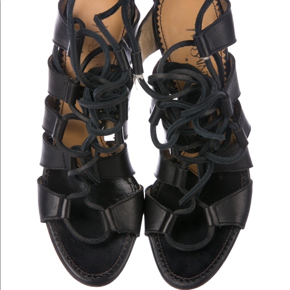 Yves Saint Laurent | Shoes | Authentic Ysl Leather Cage Sandals | Poshmark